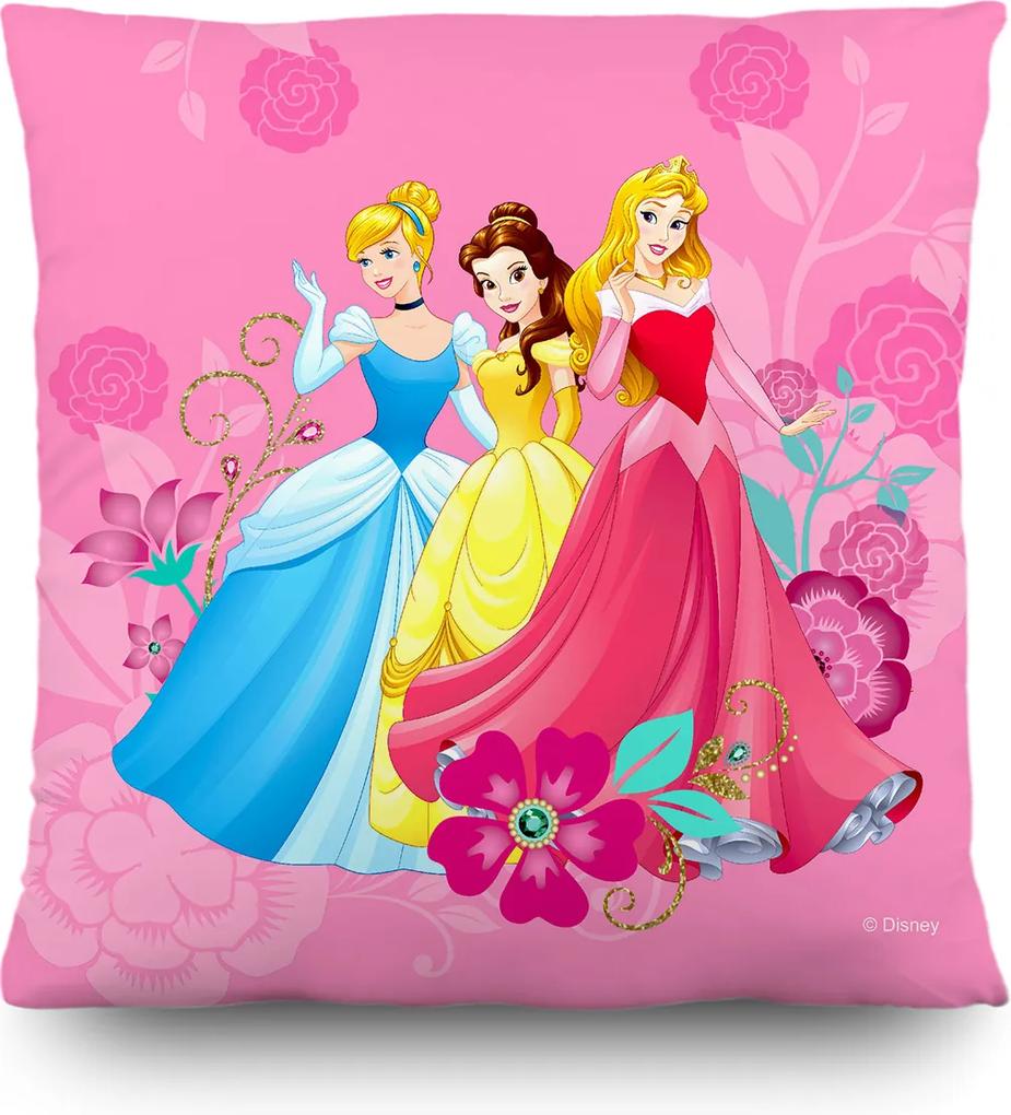 AG Art Polštářek Princess Disney růžová, 40 x 40 cm