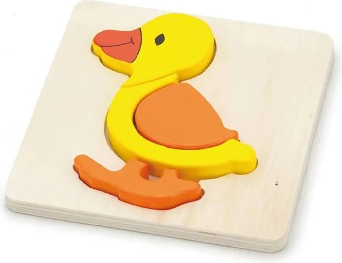 Dřevěné puzzle pro nejmenší Viga Kachnička
