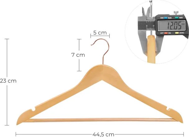 Věšáky na oblečení CRW001N01 20 ks