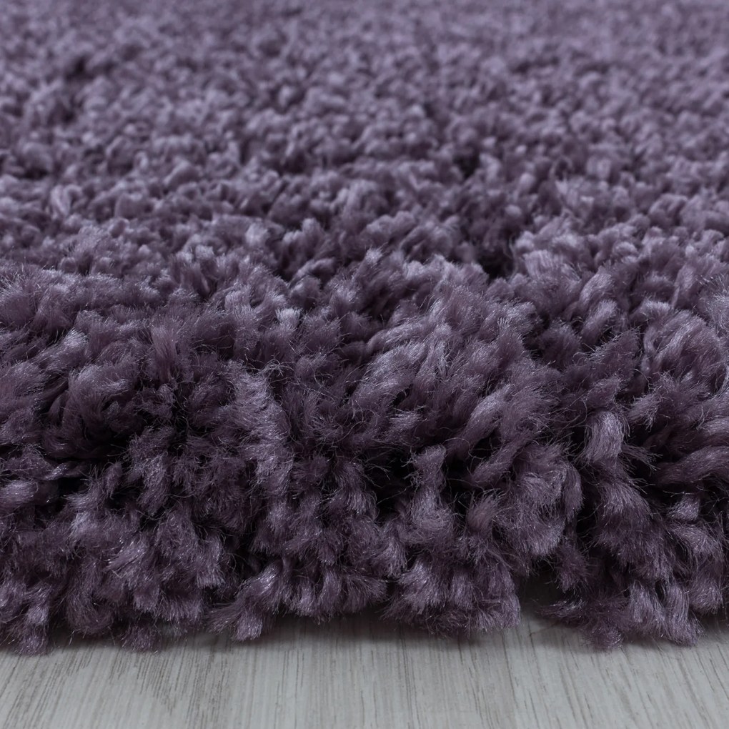 Ayyildiz, Kusový koberec Sydney Shaggy 3000 violett, 60x110, fialová, ložnice