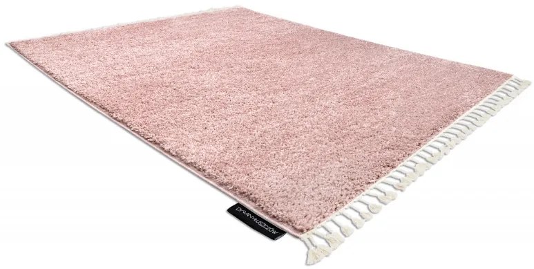 Dywany Łuszczów, Kusový koberec Berber 9000 pink, 160x220, růžová, obývací pokoj