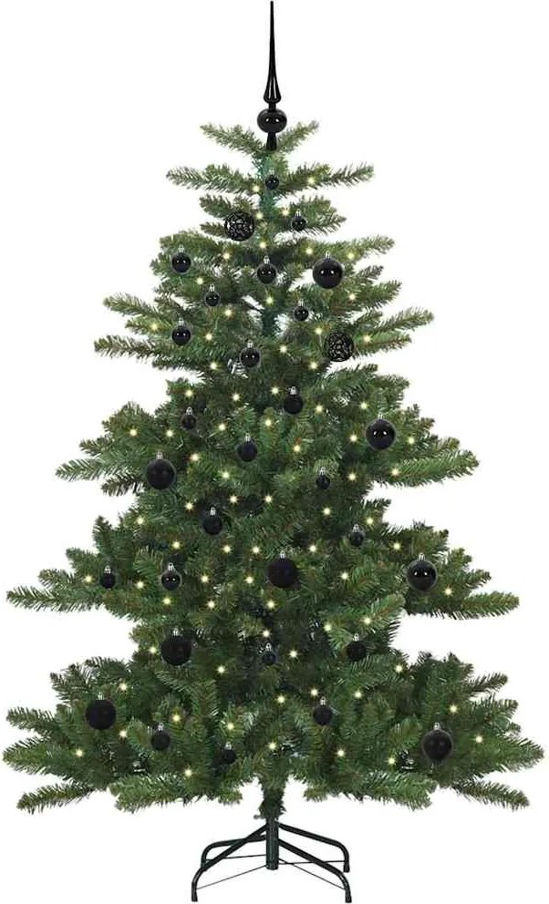 Umělý Skládací Vánoční Strom Zelená 150 cm PVC a ocel 3397654