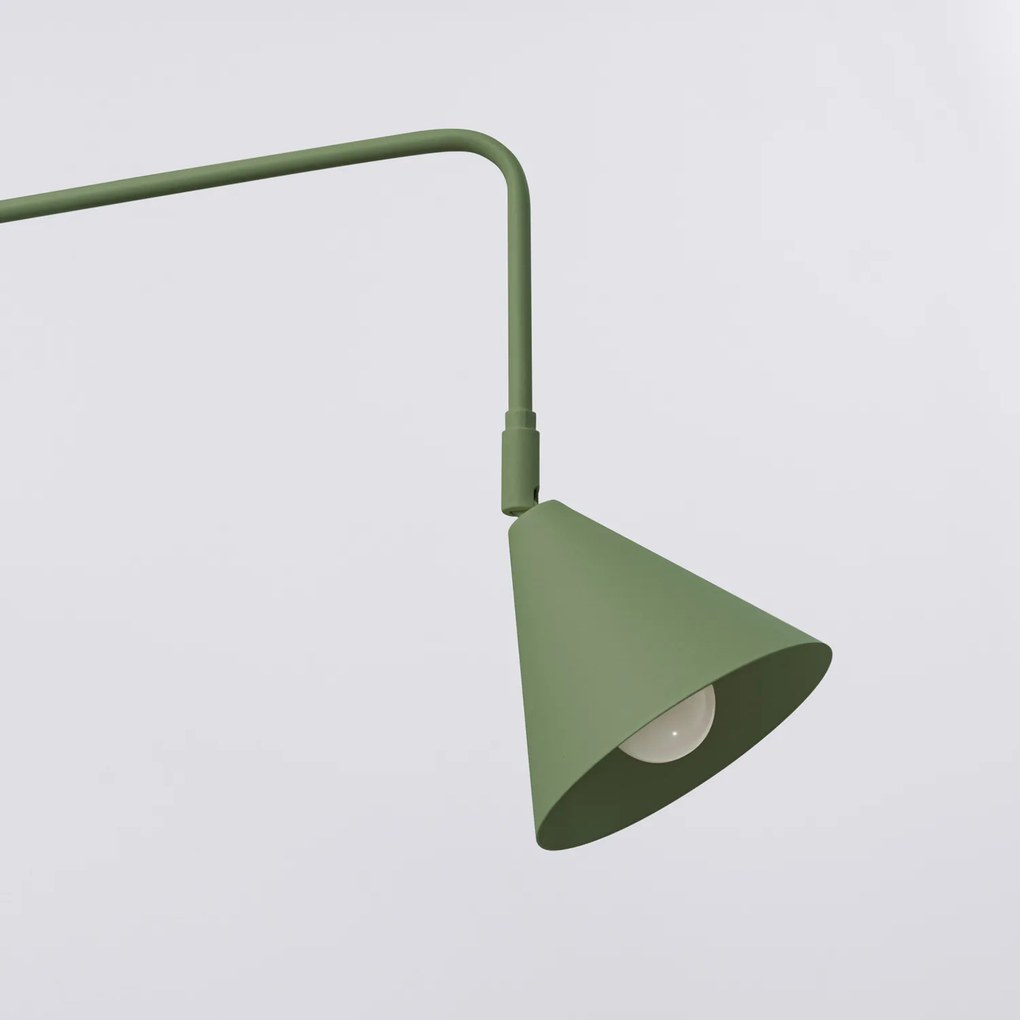 Sollux Lighting Nástěnné svítidlo NOX olivově zelené