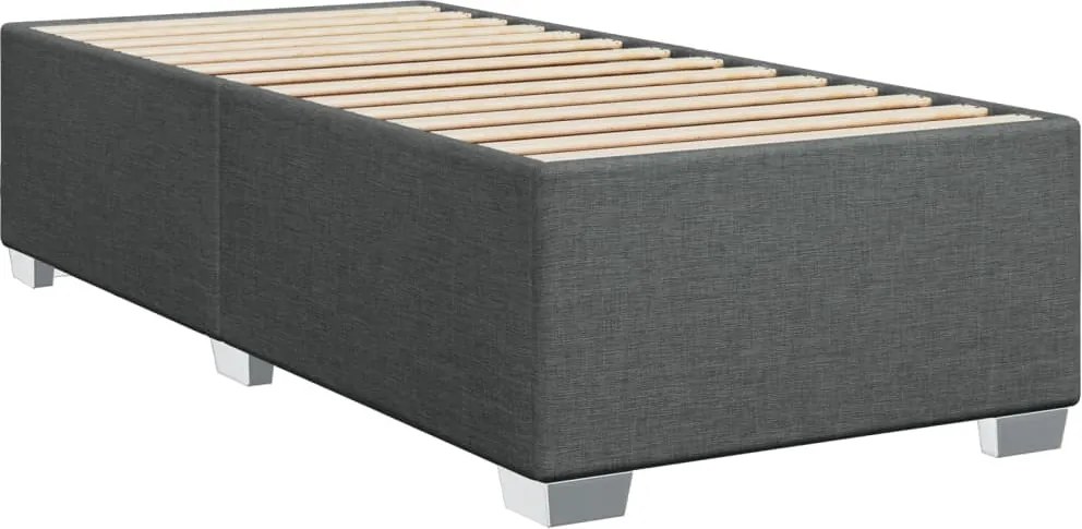 Box spring postel s matrací tmavě šedá 80 x 200 cm textil 3285716