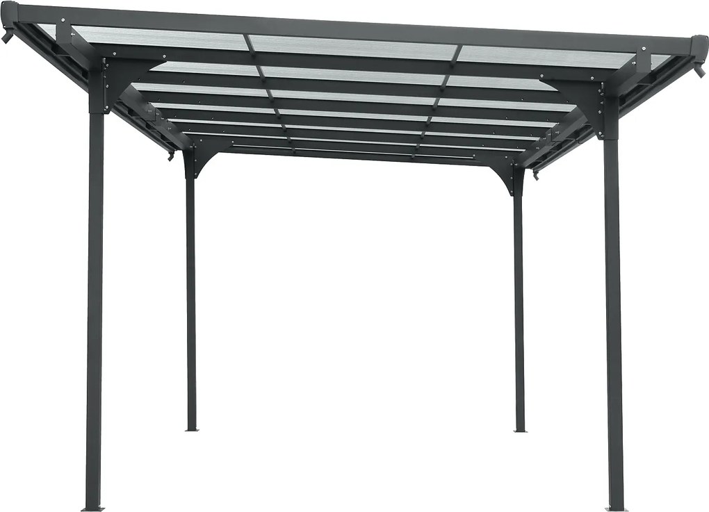 LANIT PLAST, s.r.o. hliníková pergola LANITPLAST ALU 53 antracit + bronz PC LG4121