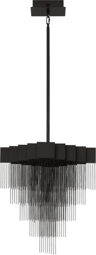 Matně černé ocelové LED stmívatelné závěsné svítidlo Revια – Nova Luce