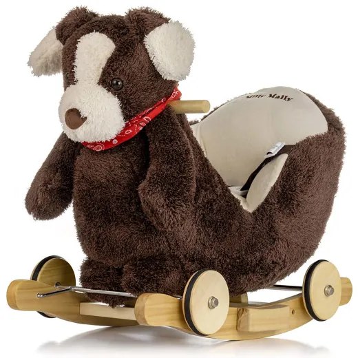 Houpací pejsek Polly Plus hnědý