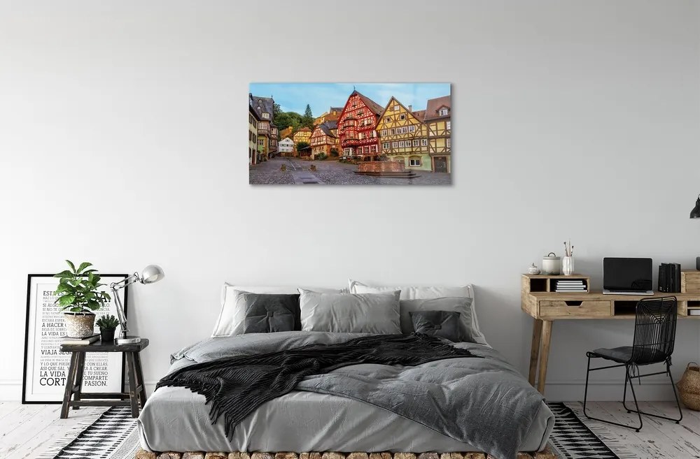 Obraz na skle Germany Staré Město Bavorsko 125x50 cm