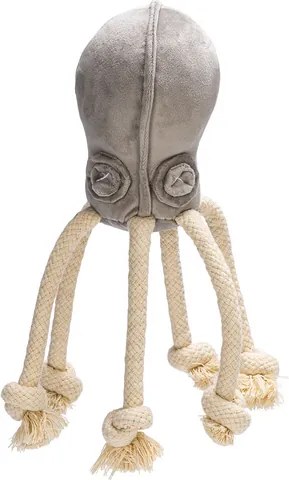 Designed by Lotte Hračka pro psy chobotnice šedá