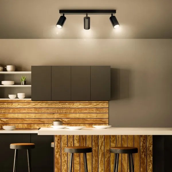 Brilagi - LED Stmívatelné bodové svítidlo SELE 3xGU10/4,8W/230V černá