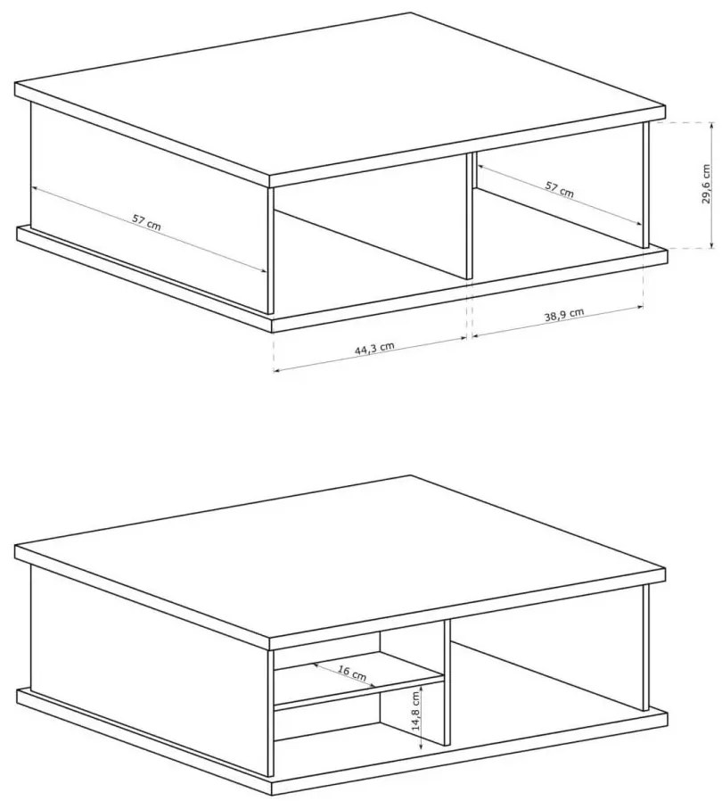 Konferenční stolek Claudi 08 (dub artisan). 1055492