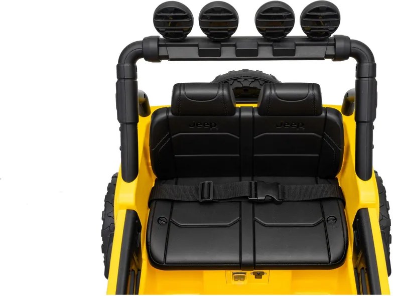 LEAN CARS Akumulátorové vozidlo Jeep Rubicon DK-JWR558 24 V, žluté