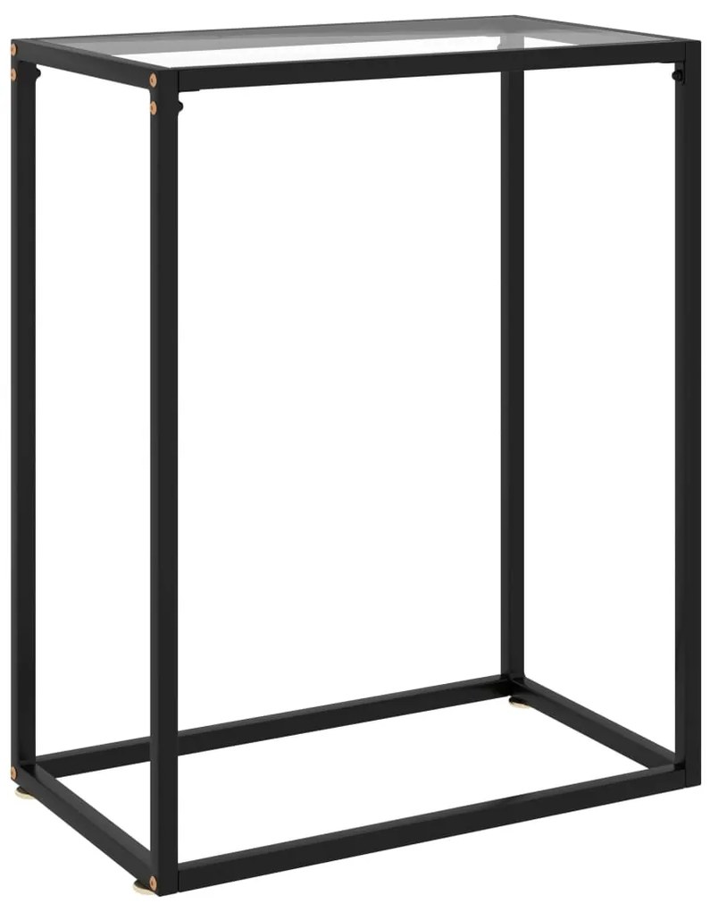 Konzolový stolek transparentní 60 x 35 x 75 cm tvrzené sklo 322803