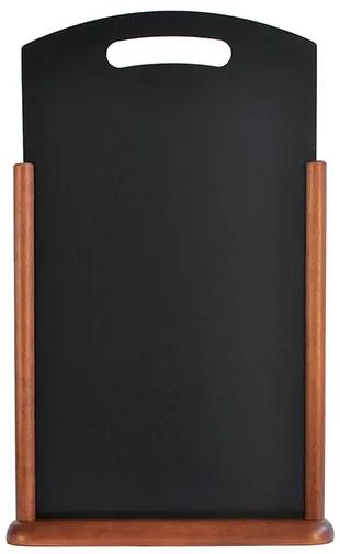 Securit Stolní tabulka HANDLE s popisovatelným povrchem 21x45cm, lakovaný, Dark Brown