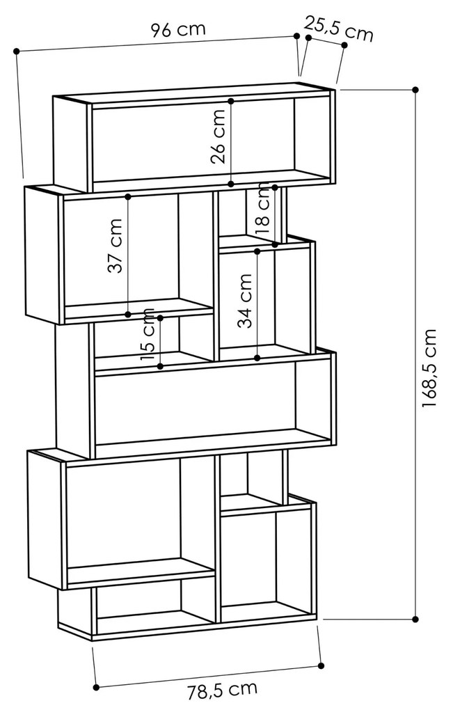 Knihovna Houseland KARMATO pískovec