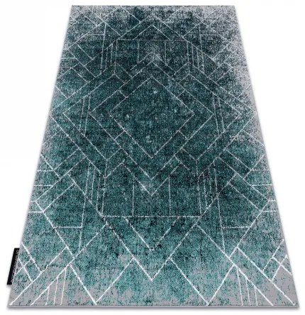 Moderní koberec DE LUXE 626 Geometrický, diamanty - Strukturální šed