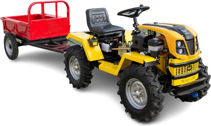 Tauros ZX18b 4x4 - malotraktor + industriální kola