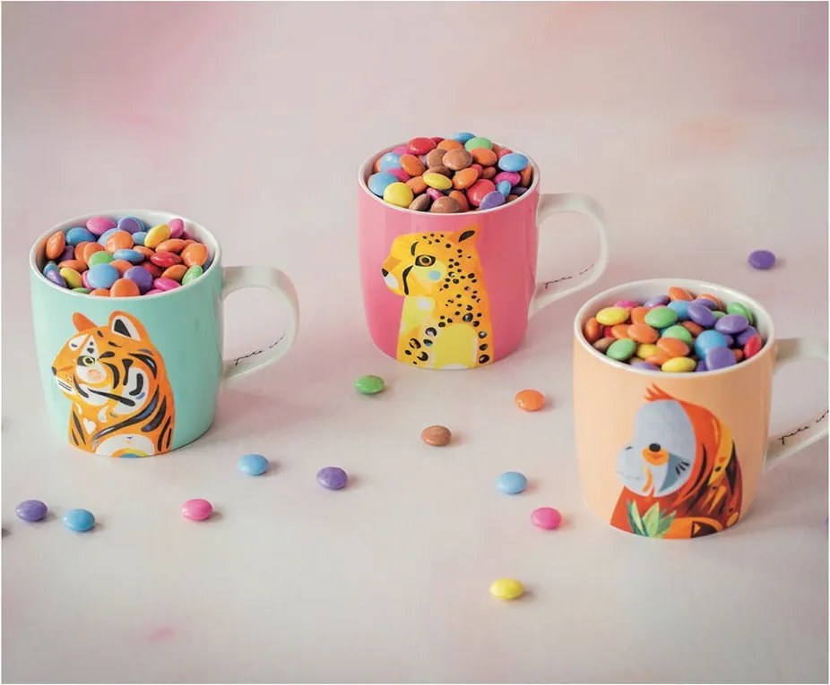 Modrý porcelánový hrnek Maxwell &amp; Williams Pete Cromer Tiger, 375 ml