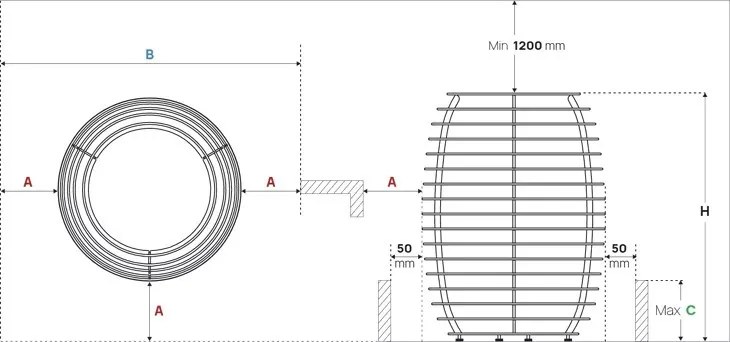 HUUM saunová kamna elektrická HIVE, Steel 18