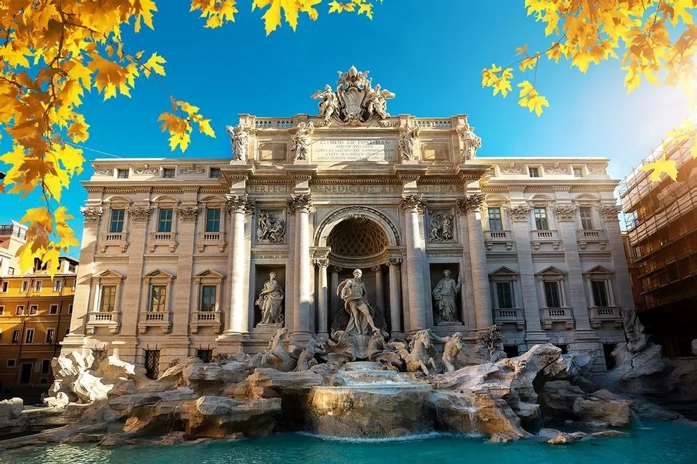 Samolepící fototapeta Fontána di Trevi v Římě - 225x150 cm