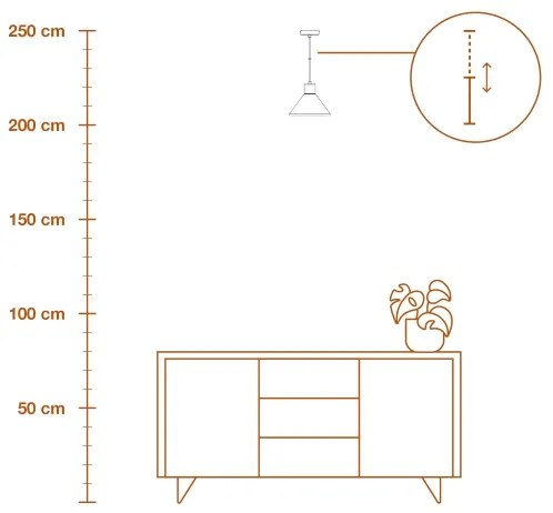 Ledvance - Lustr na lanku DECOR PLASTER 1xE27/25W/230V pr. 22 cm sádra bílá