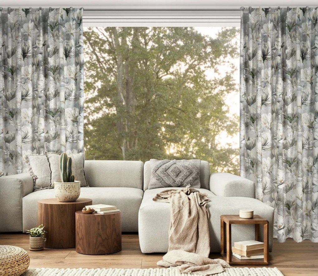ZATEMŇOVACÍ ZÁVĚS NA PÁSCE SANDY 140X300 CM VZOROVANÁ