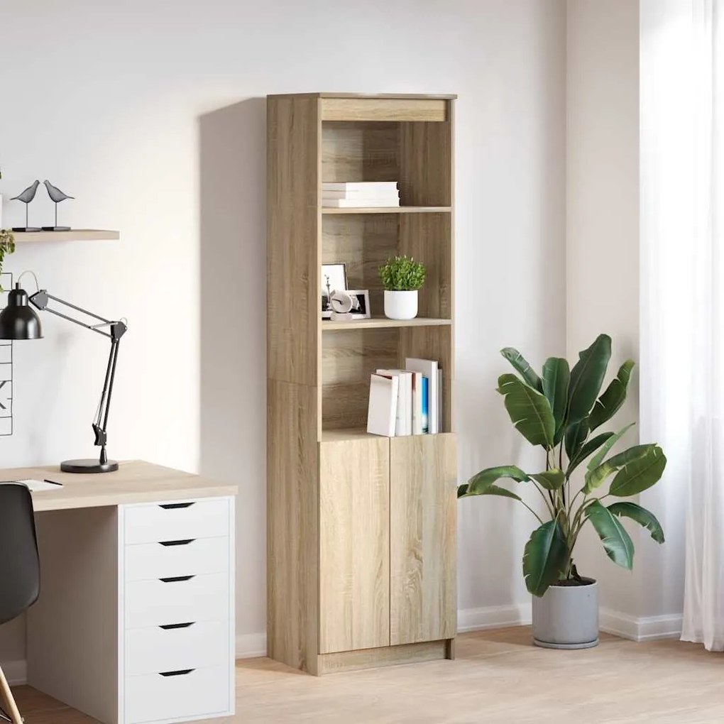 Vysoká deska Sonoma Dub 50x35x180 cm Dřevěná konstrukce 3328464