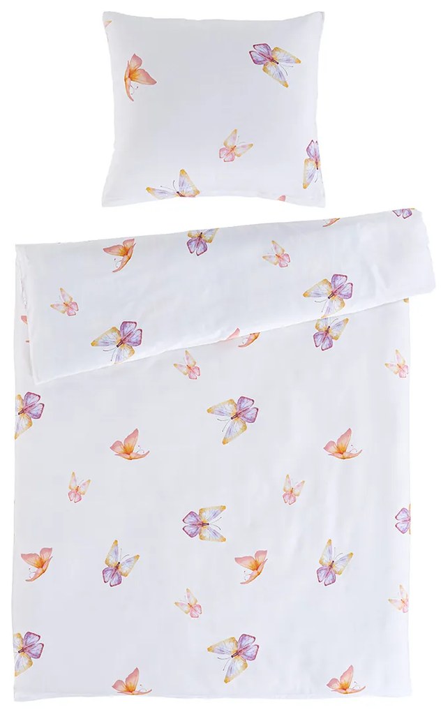 Saténové povlečení Flutter Velikost: 135x200 + 80x80 cm