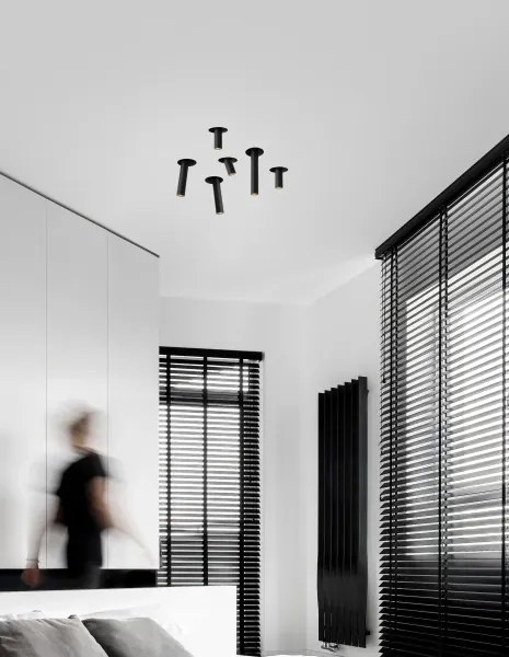 Designové stropní svítidlo Ovo černé