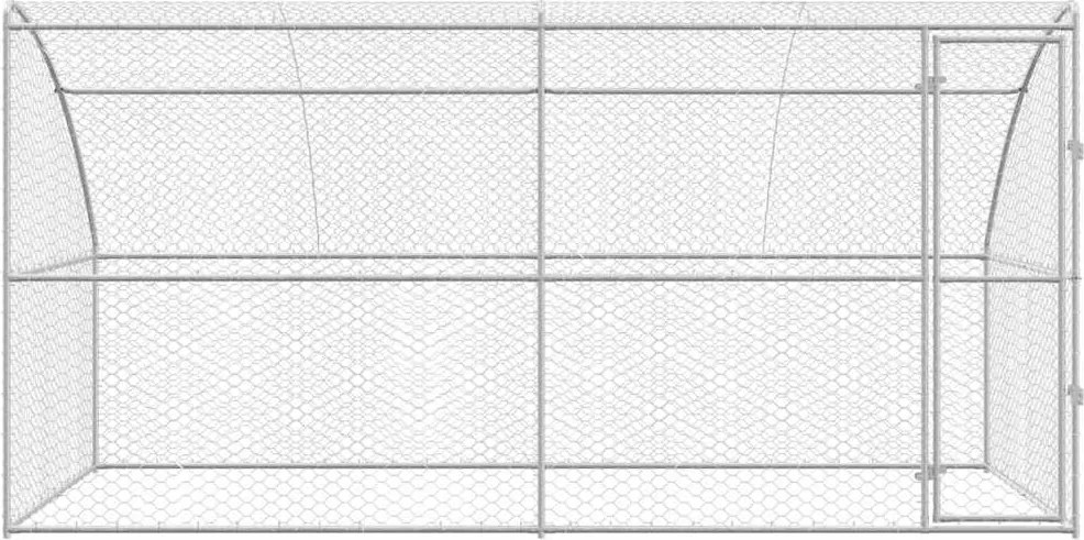 Psí kennel 2 ks Stříbrná 4 x 2 x 2 m Pozinkovaná ocel 3368336