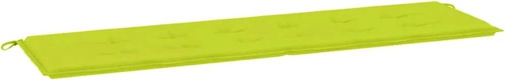 Poduška na zahradní lavici jasně zelená 180x50x3cm látka oxford 314094