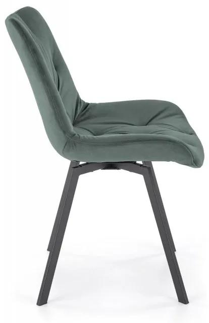 Otočná jídelní židle K519 Halmar Zelená