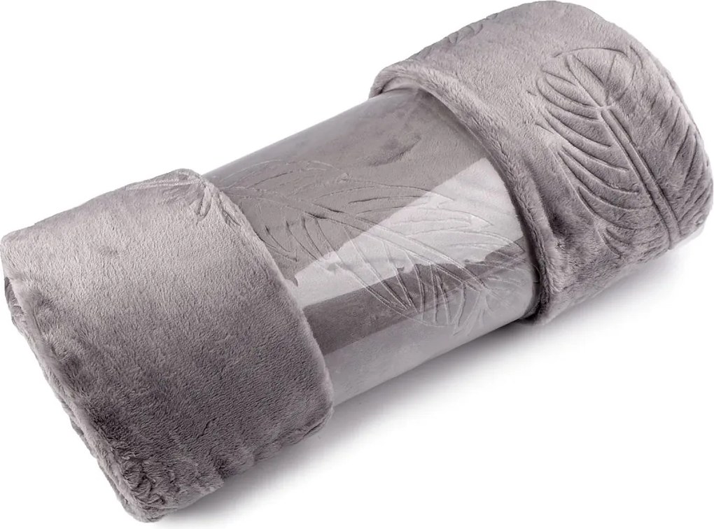 LADO Deka fleece pírka 150x200 cm Varianta: 1 béžová tm., Balení: 1 ks