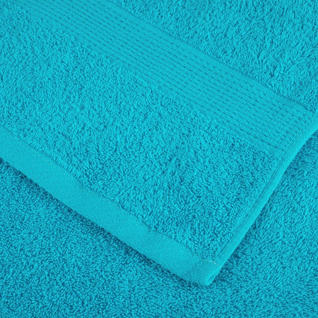Premium ručníky SOLUND 4 ks tyrkysové 70 x 140 cm 600 g/m² 137453