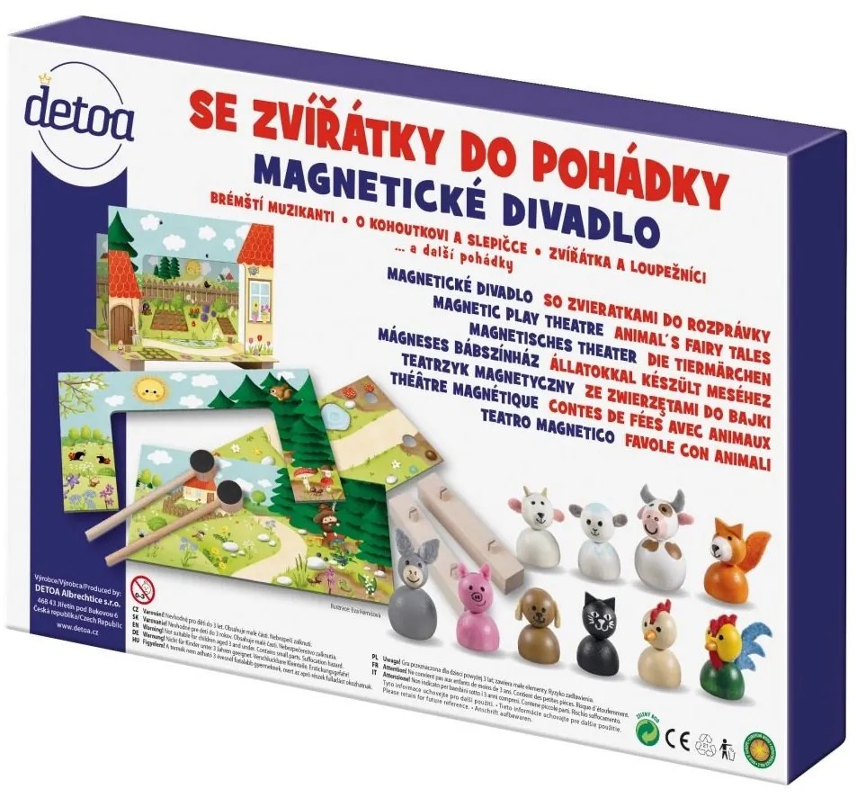 Detoa Magnetické divadlo se zvířátky do pohádky