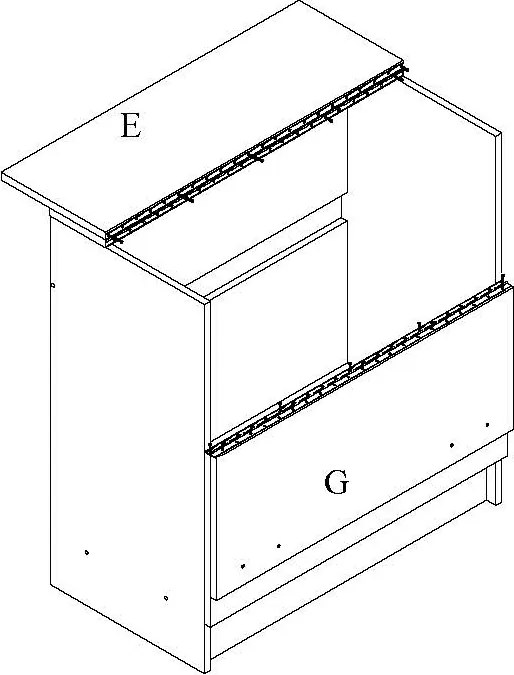 Idea Skříňka na lůžkoviny 60145 ořech