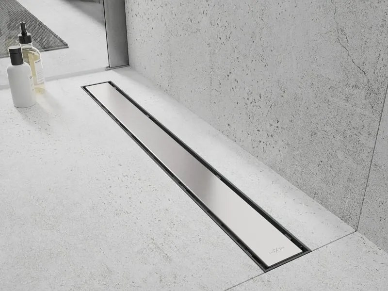 Mexen Flat Abs Flat ABS liniový odtok 2v1 70 cm, inox - 1069070