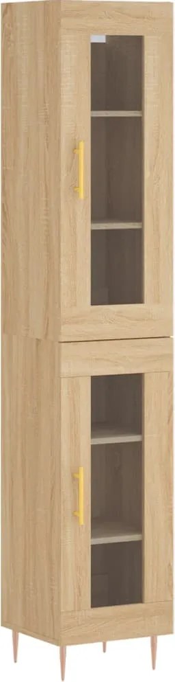 Skříň highboard dub sonoma 34,5 x 34 x 180 cm kompozitní dřevo 3199420