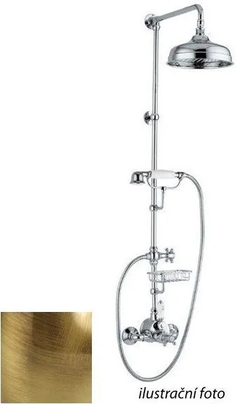 Sapho SASSARI sprchový sloup s termostatickou baterií, mýdlenka, 1250mm, bronz SR322BR