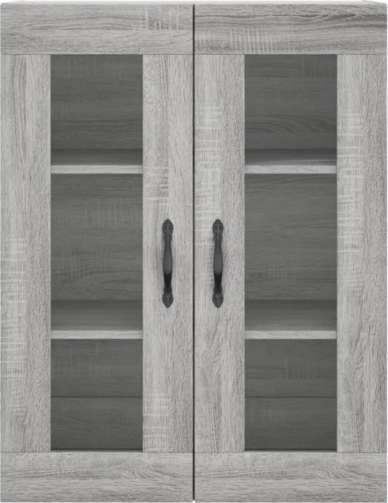 Skříň highboard šedá sonoma 69,5 x 34 x 180 cm kompozitní dřevo 3198375