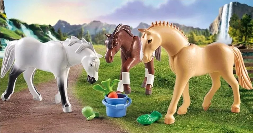 Playmobil Playmobil Horses of Waterfall 71356 3 koně: Morgan, Quarter Horse a Shagya Arabian