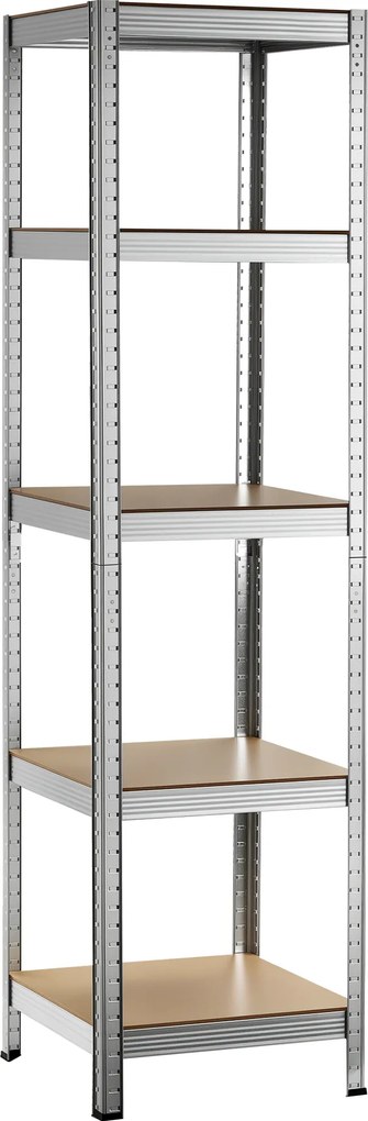 Dílenský regál Wiltec – 40 × 40 × 180 cm, 100 kg (65833)