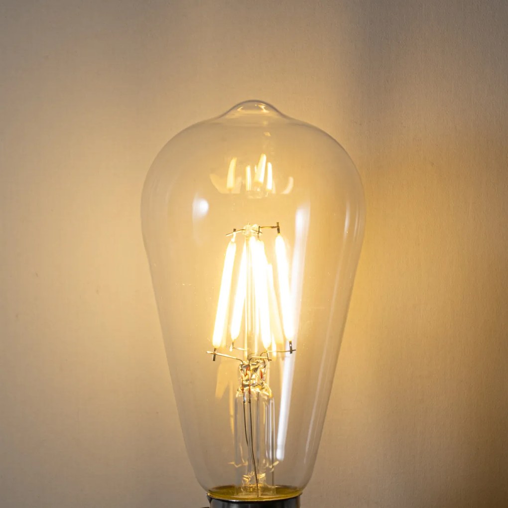Sada 5 stmívatelných LED žárovek E27 ST64 čirých 5W 600 lm 2700K