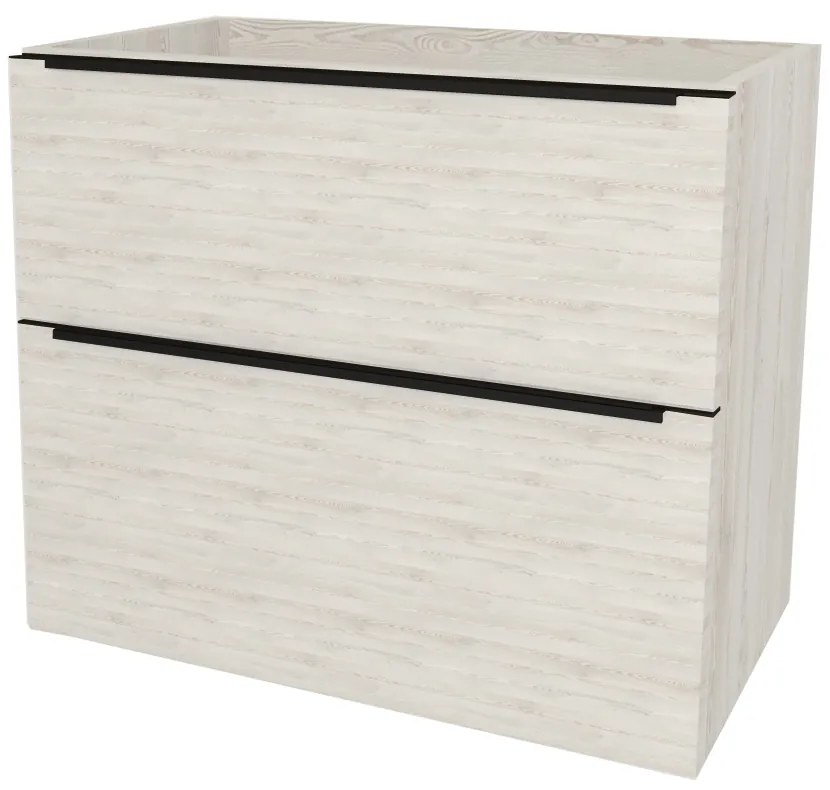 Mereo Mereo, Mailo, koupelnová skříňka 81 cm, černé madlo, Multidecor, CN591SBWLP1