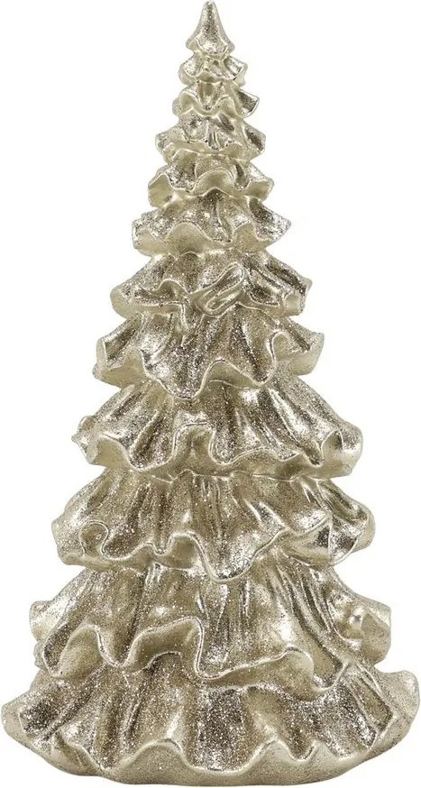 Elegantní vánoční champagne stromek se třpytkami Glitt Forest M - 11*20 cm
