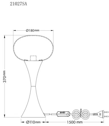Globo 21027SA - Stolní lampa LULA 1xE14/25W/230V béžová