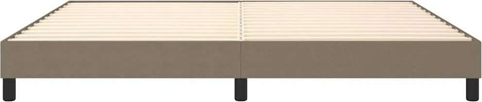 Rám postele s boxspringem taupe 200 x 200 cm textil 3120544