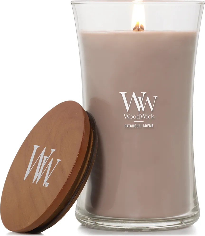 WoodWick svíčka Patchouli Crème Velikost: střední 275 g