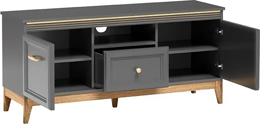 TERRA s | TV stolek TA-8 | 135,5 cm | šedá