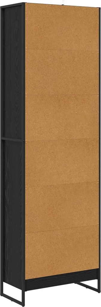 Knihovna 60 x 30 x 189,5 cm Kompozitní dřevo Černý dub 3402998